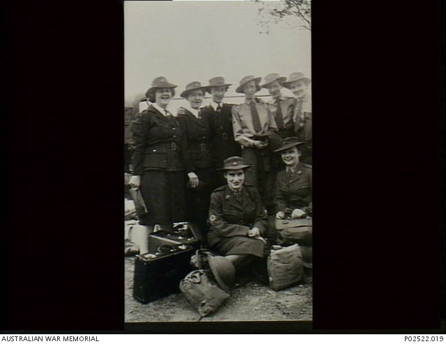 Qld. 1943. Members of the Voluntary Aid Detachment (VAD) attached to ...