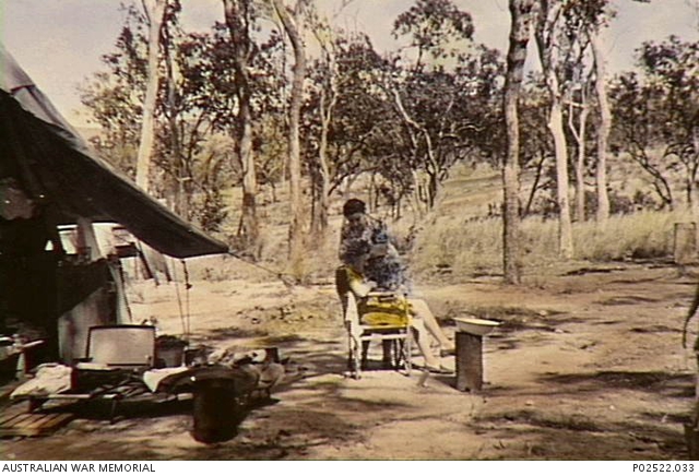 Rocky Creek, Qld. 1944. Two members of the Australian Army Medical ...