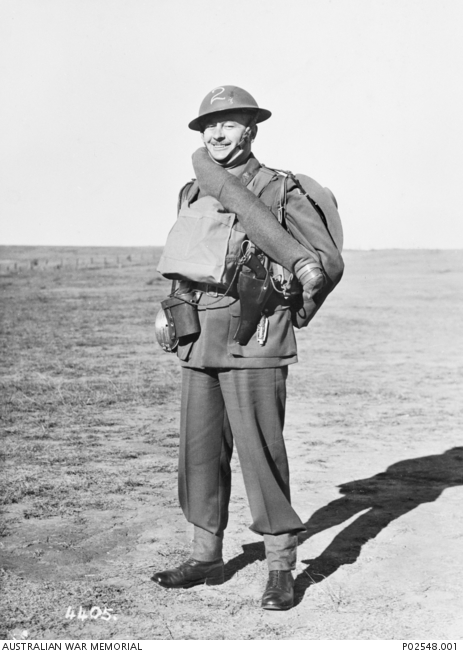 Australia. c. 1940. Lieutenant Colonel (Lt Col) Kenneth Dalton in his ...