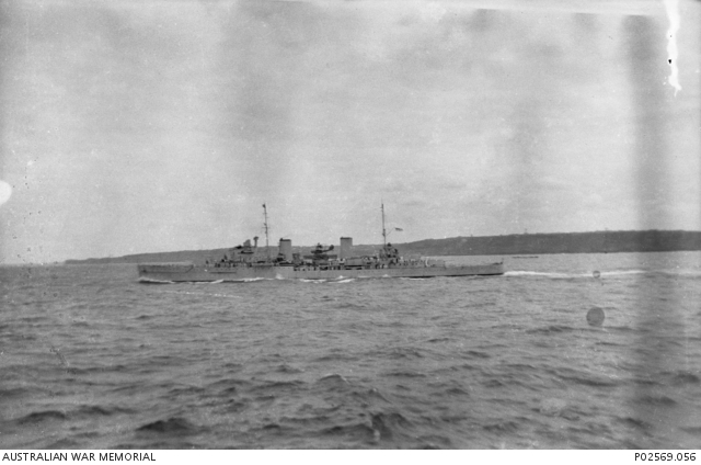 Naval escort off Fremantle. This negative features an image of 1 9/16 x ...