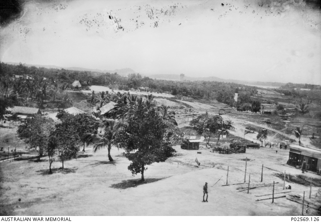 The Changi peninsula, taken from the Selarang water tower. Birdwood ...