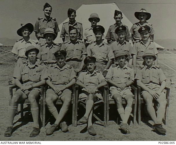 Chaklala, India. July 1943. Group portrait of members of "A" Flight 62 ...