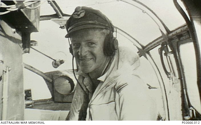 c. 1944. Informal portrait of 435153 Flying Officer Alan Miller, navigator of No. 22 Squadron ...