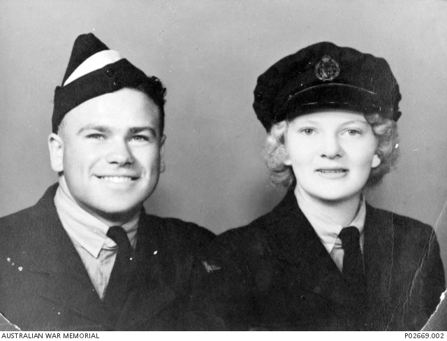 Portrait of 421324 Flying Officer M. D. Freudenstein, RAAF, who served ...