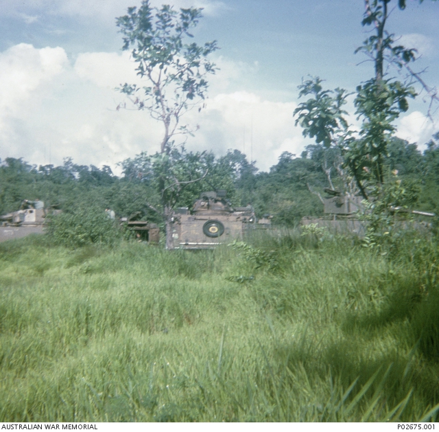 Two M113A1 Fire Support Vehicles (left and right) and some M113A1 ...