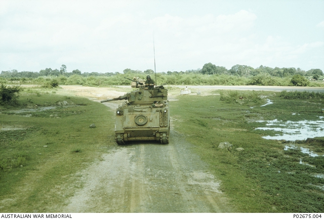 An unidentified M113A1 Fire Support Vehicle (FSV) of A Squadron, 3rd ...