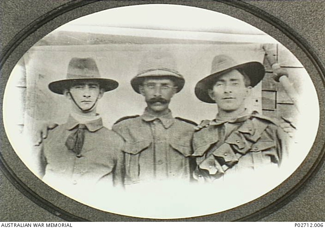 c. 1917. Informal group of three of four brothers who served with the ...