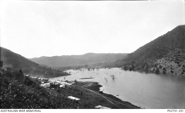 Lake Burrinjuck in the process of filling with Burrinjuck, NSW partly ...