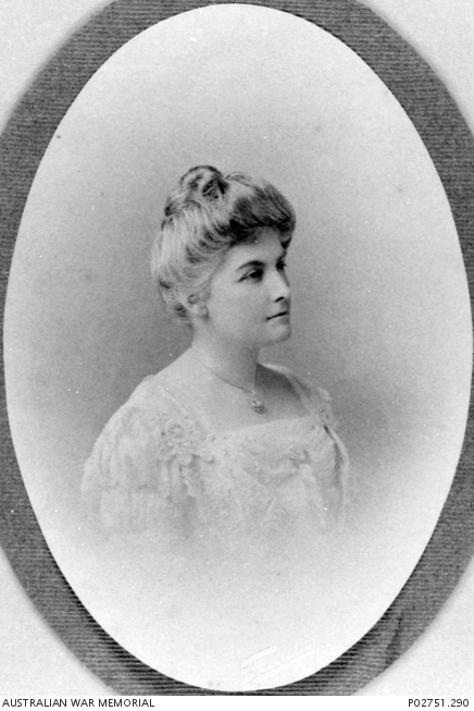 Studio portrait of possibly Lucy Madeline Bean, mother of Charles Edwin ...