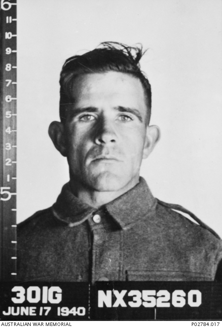 NSW. Paybook photograph, taken on enlistment of NX35260 Lance Corporal ...