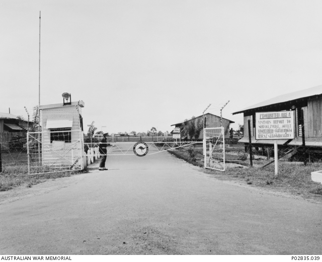 An unidentified RAAF member, probably part of the Special Police ...