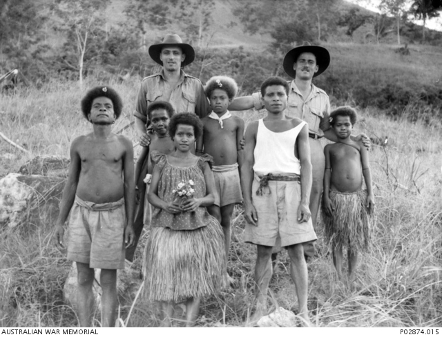 Goodenough Island, D'Entrecasteaux Islands, Papua. July 1943. Two ...