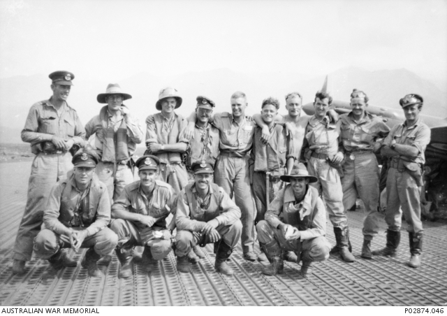 Goodenough Island, D'Entrecasteaux Islands, Papua. July 1943. Pilots of ...