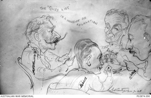 Kiriwina, Trobriand Islands, Papua. 7 November 1943. Pencil sketch of ...