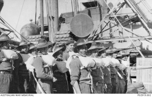 At sea. 2 August 1945. Other Ranks of the British Borneo Civil Affairs ...
