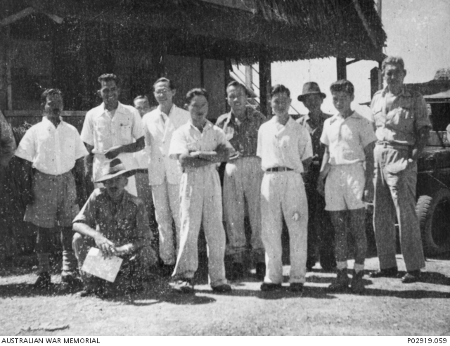 Borneo. January 1946. Informal portrait of Public Works Department (PWD ...