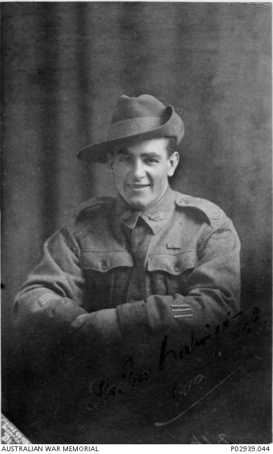 Studio portrait of Private (Pte) George Cartwright VC, 33rd Battalion ...