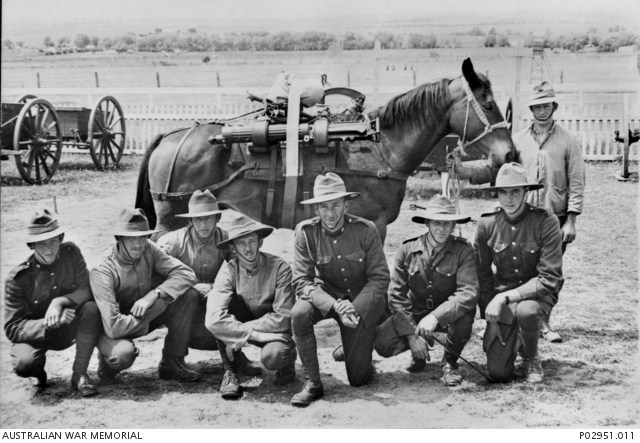 Bathurst, NSW. 1939. Informal group portrait of members of the 54th ...