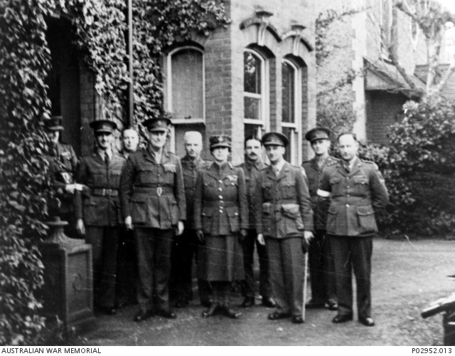Colchester, England. 21 November 1940. Group portrait of officers of ...