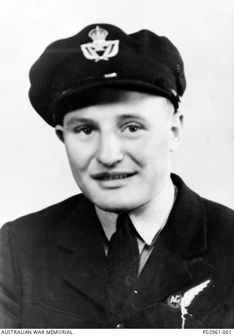 Portrait of Flight Sergeant (Flt Sgt) James (Jim) P. Gwilliam, No. 78 (Halifax) Squadron RAAF ...