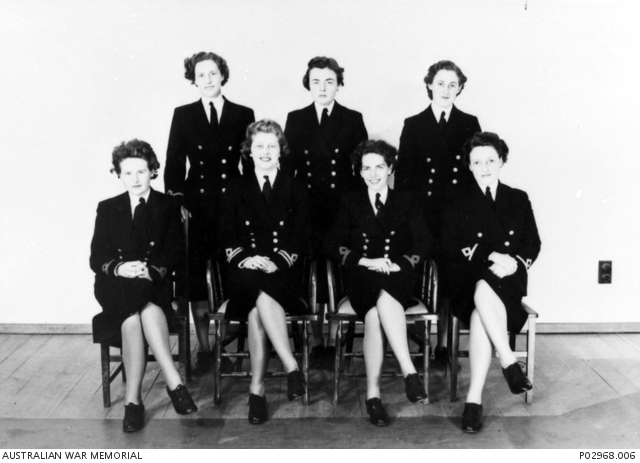 Group portrait of Officers of the Women's Royal Australian Naval ...