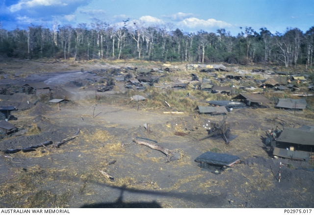 An isolated outpost, possibly an Australian Fire Support Base (FSB ...