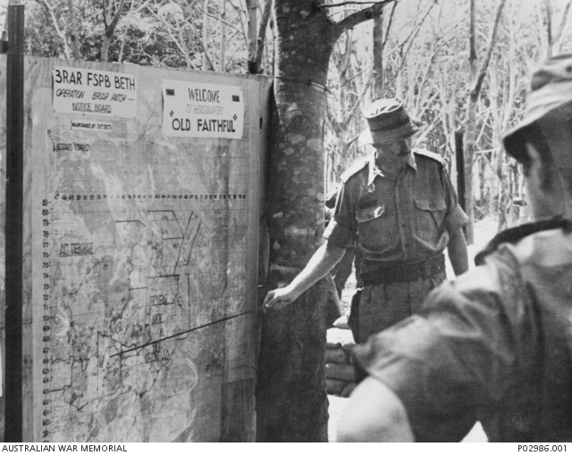 At Fire Support Base (FSB) Beth, 335011 Lieutenant Colonel (Lt Col) F ...