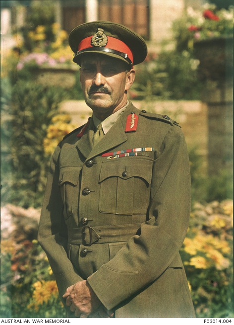 Portrait of Lieutenant General John Dudley Lavarack, Commanding Officer ...