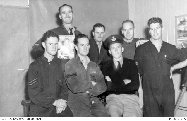 Rathmines, NSW. c. 1942. A group portrait of RAAF Photographers serving ...