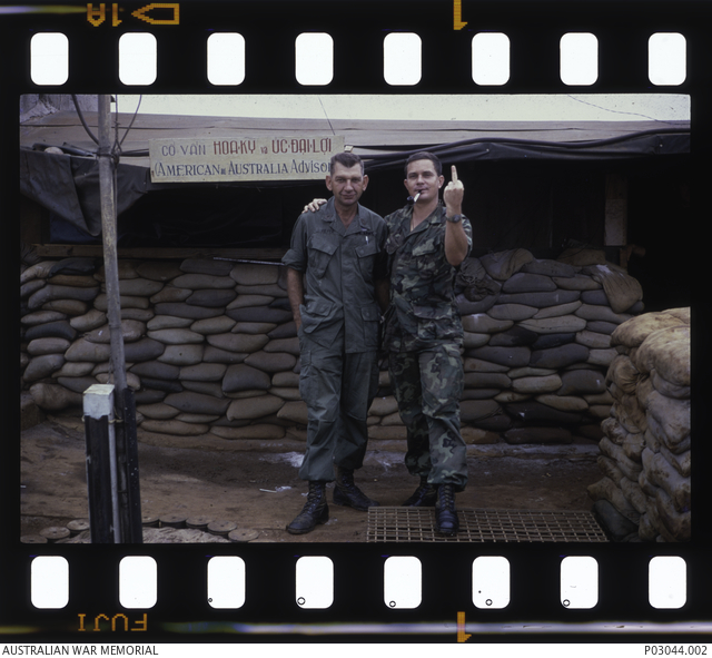 Go Linh, South Vietnam. 1969. Informal portrait of Captain David Savage ...
