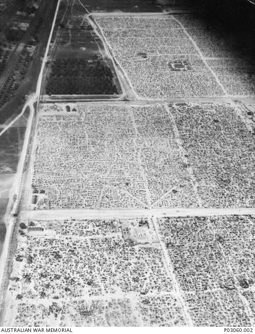Germany. 1945. An aerial view of a Prisoner of War (POW) compound near ...