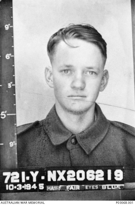 NSW. 10 March 1945. Paybook photograph of NX206217 Private (Pte) Ronald ...