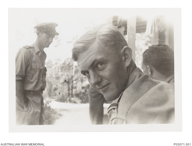 Informal portrait of an unidentified Australian soldier. The portrait ...
