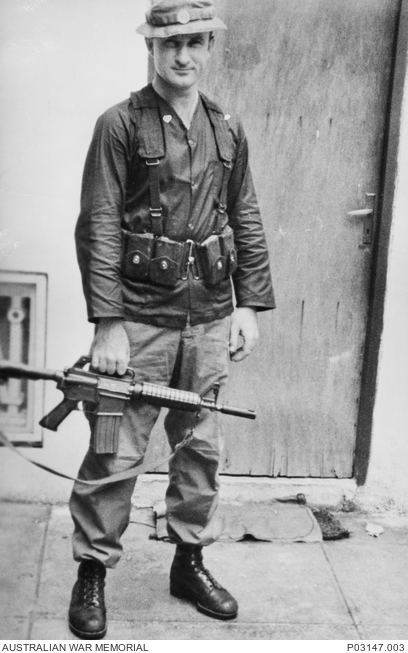 Portrait of 2137410, Warrant Officer Class 2 (WO2) Terence John Egan, Australian Army Training ...