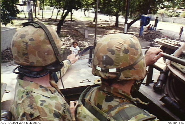 Dili, East Timor. 14 November 1999. Major Rowan Martin, Second in ...