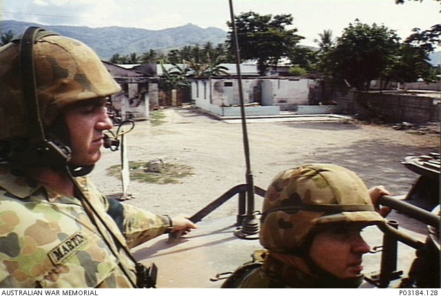 Dili, East Timor. 14 November 1999. Major Rowan Martin, Second in ...