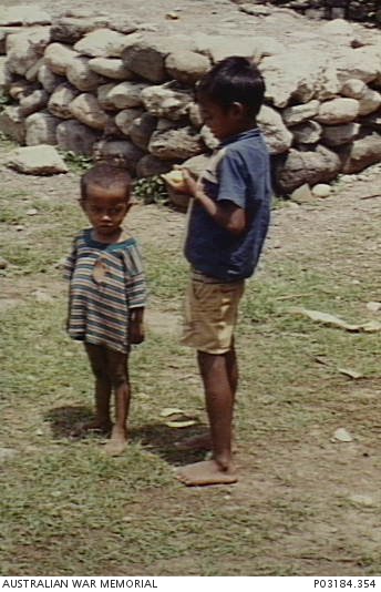 Memo, Maliana District, East Timor. 17 November 1999. Two young ...