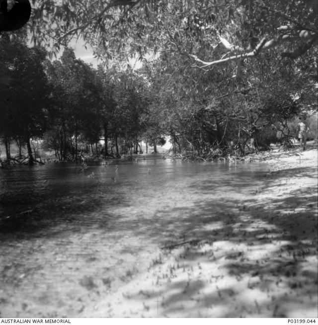 A view of the Bohle River swimming hole at the back of the camp of No ...