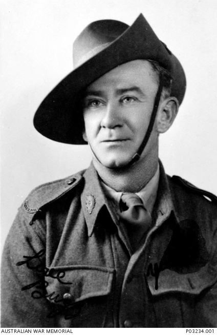 Portrait of 7039 Private (Pte) Harry "Buzz" Rinkin, 1st Battalion. Pte ...