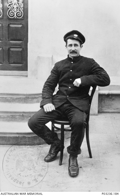 Outdoor portrait of Australia Prisoner of War (POW) 2935 Private (Pte ...