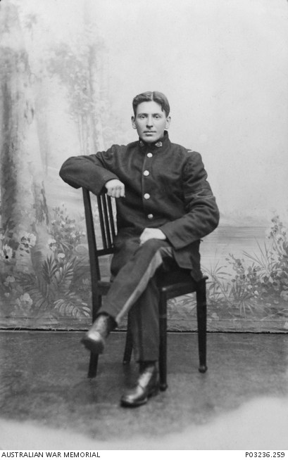 Studio portrait of Australian Prisoner of War (POW) 2647 Private (Pte ...