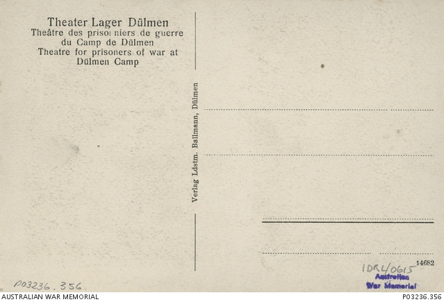 A lithographic postcard of two portraits of unidentified actors on ...