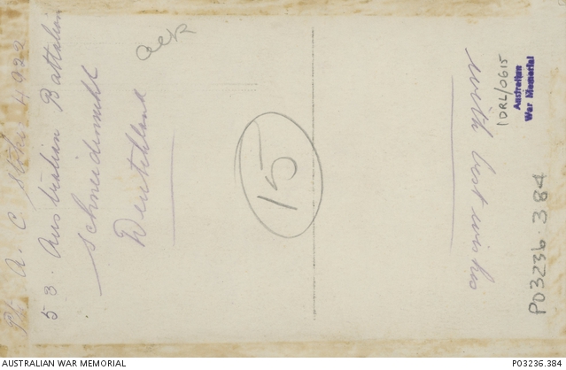 Studio portrait of 4922 Private (Pte) Alfred Charles Stokes, 53rd ...