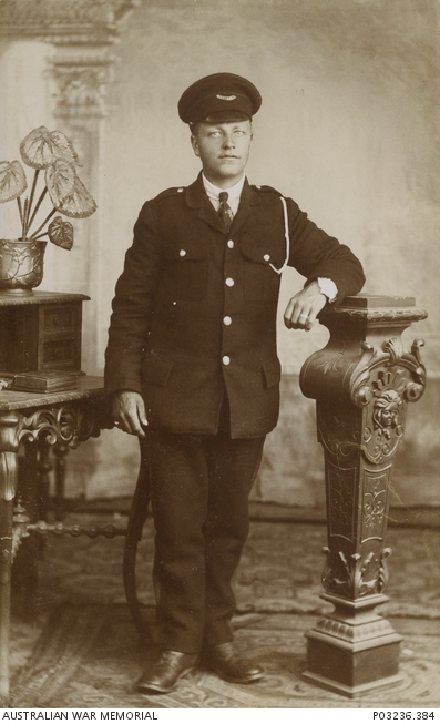 Studio portrait of 4922 Private (Pte) Alfred Charles Stokes, 53rd ...