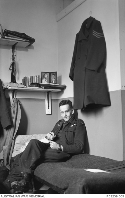 Lichfield, Staffordshire, England. July 1942. Sergeant Don Charlwood in ...