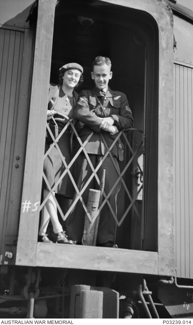 Rivers, Manitoba, Canada. 3 April 1942. Nell East and Sergeant Don ...