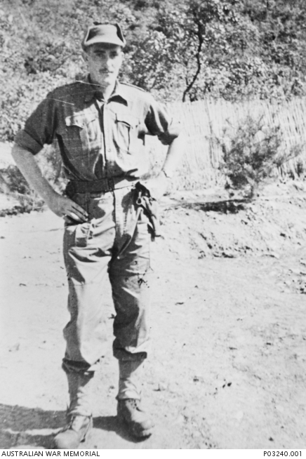 Korea. c. 1 November 1952. Informal portrait of 3/35036 Lieutenant (Lt ...
