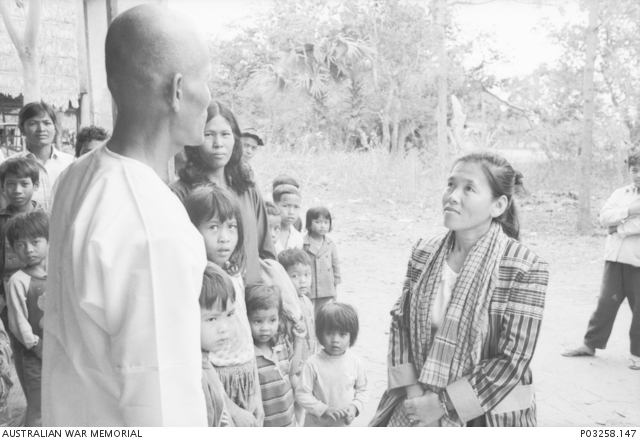 Theany Savon (right), a worker for the United Nations High Commissioner ...