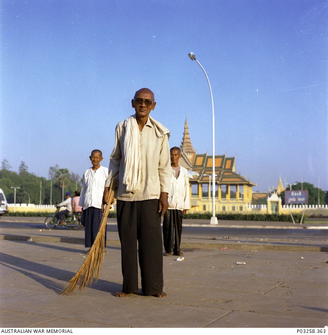 The king's viewing platform, used for the annual Water Festival (or Bon ...