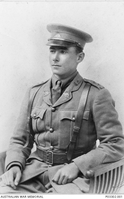 Studio portrait of Lieutenant David Richmond Brown, 4th Battalion. He ...